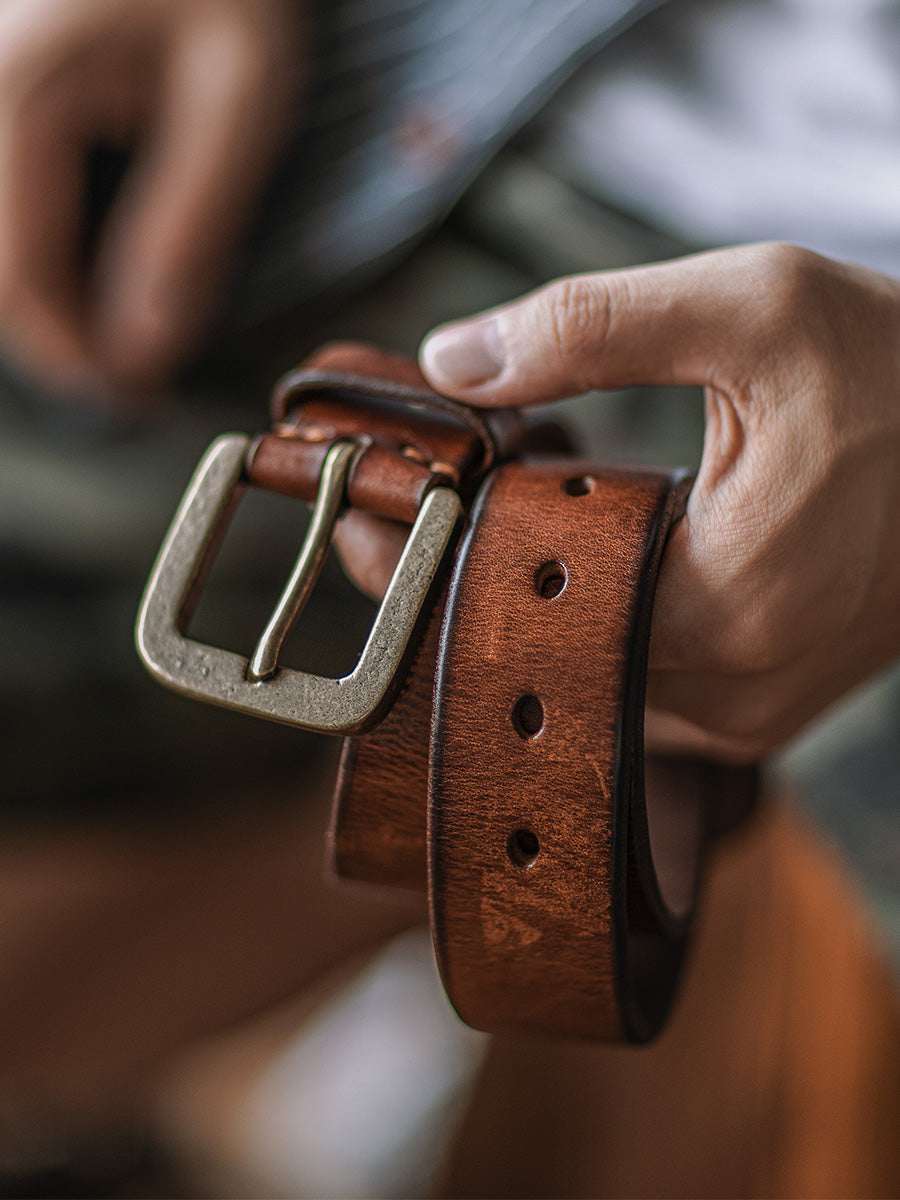DISTRESSED LEATHER BELT – DeepSea Locker