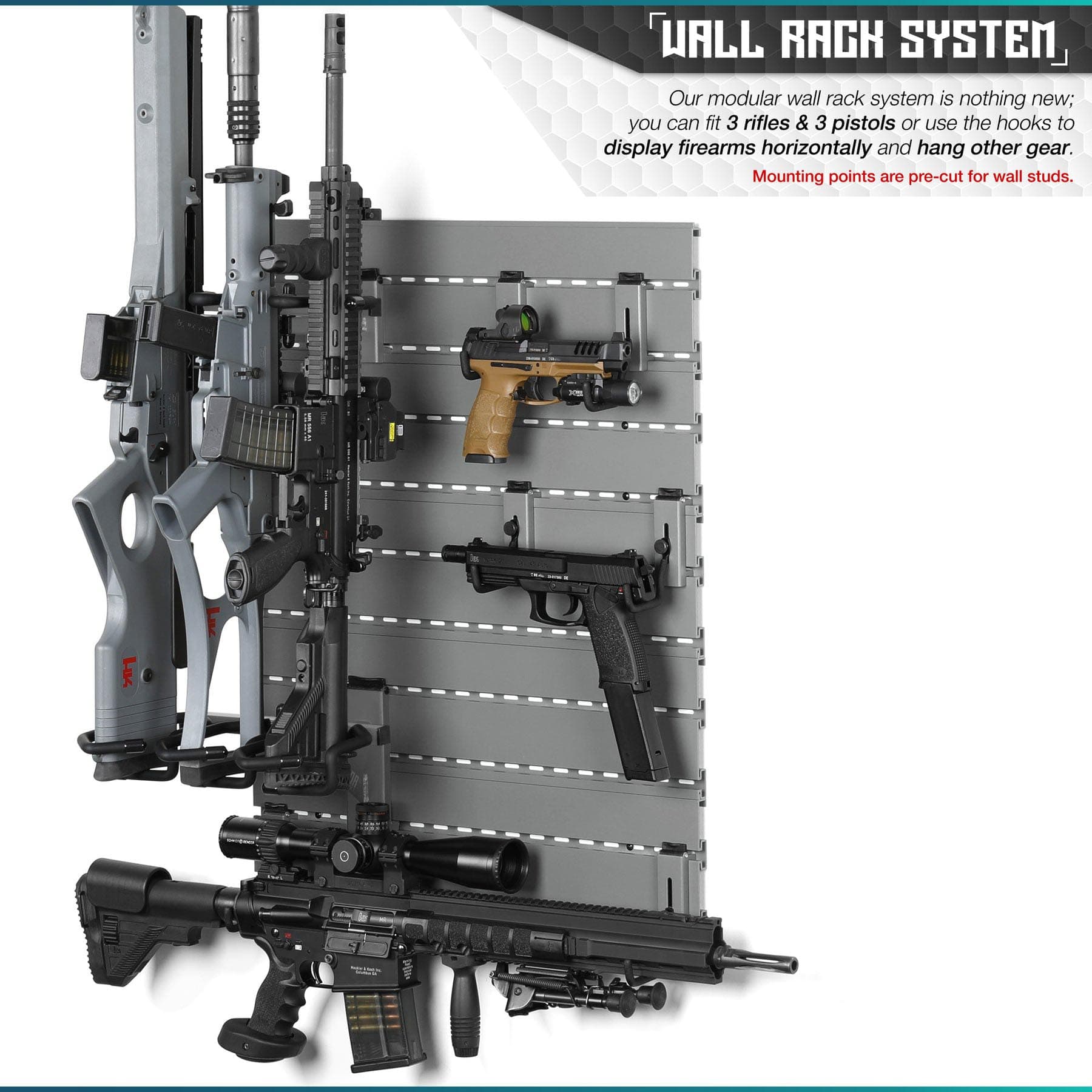 Wall Rack System - 5 Panel and Attachments – DeepSea Locker